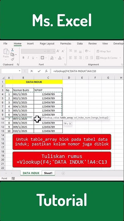 [BELAJAR EXCEL] Mengaplikasikan Tombol Naik Turun (Spin Button) dan Fungsi VLookUp - YouTube