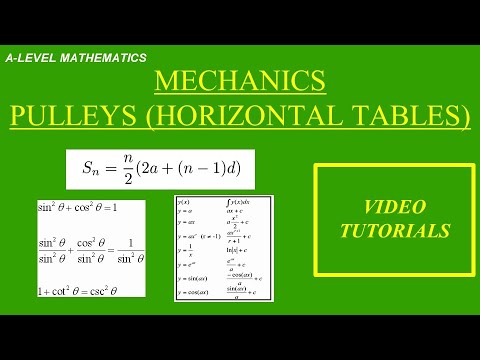A-Level Mathematics Pulleys Horizontal tables - YouTube