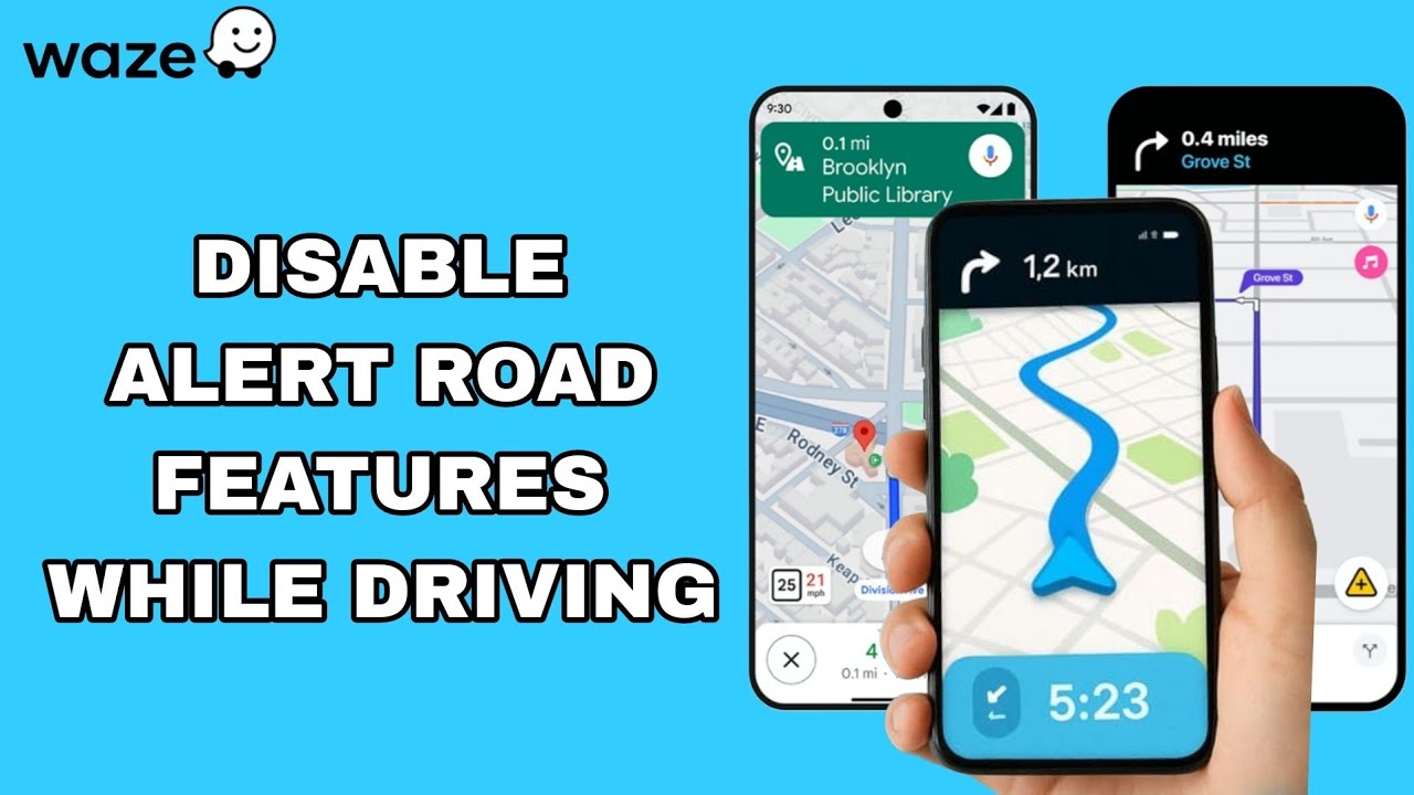 How To Disable Alert Road Features While Driving On Waze App | Step By ...