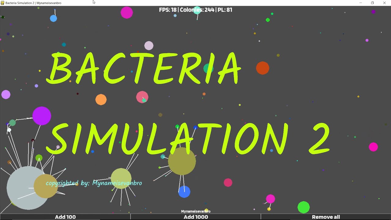 Bacteria Simulator 2 | Coded Project - YouTube