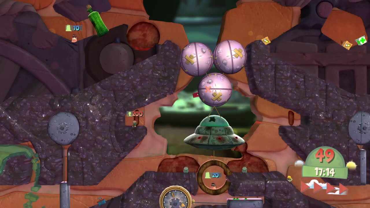 Worms Battlegrounds Alien Invasion Final Mission Complete - YouTube