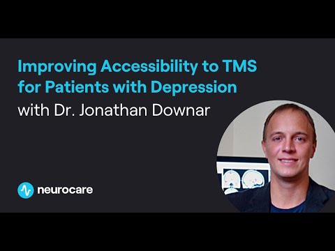 Accessibility to TMS Treatments with Dr Jonathan Downar - YouTube