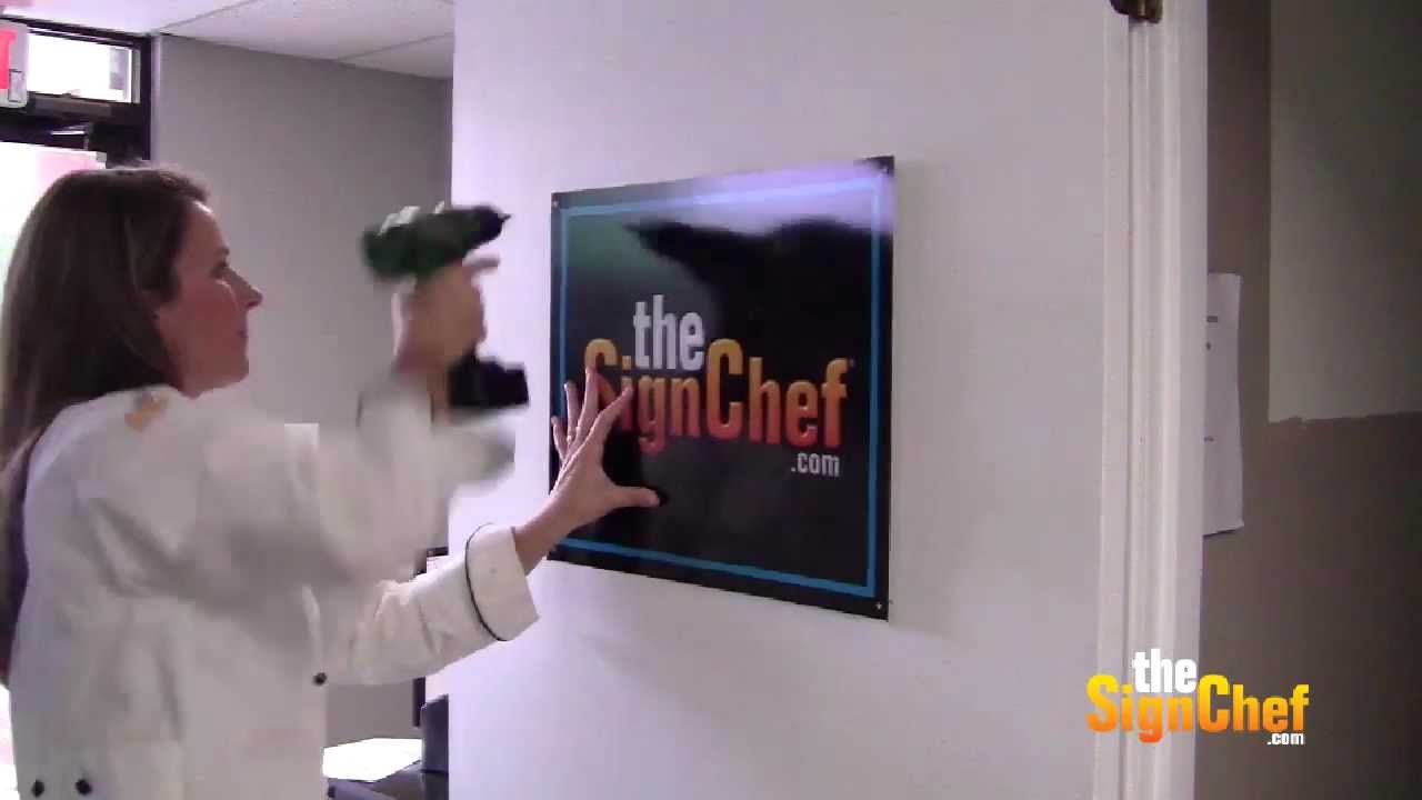 Sign Installation - How to Install Your New Sign On Wood - YouTube