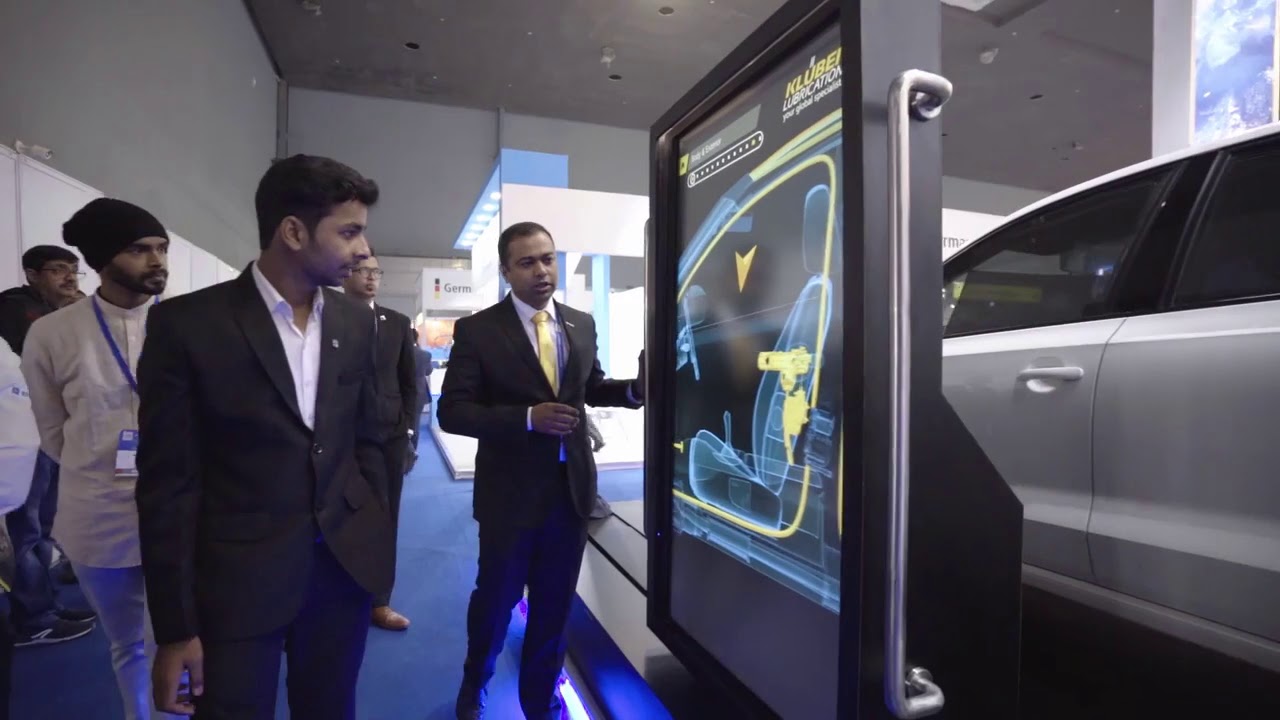 Klueber Automobile Rotoscope Technology - Auto Expo - YouTube