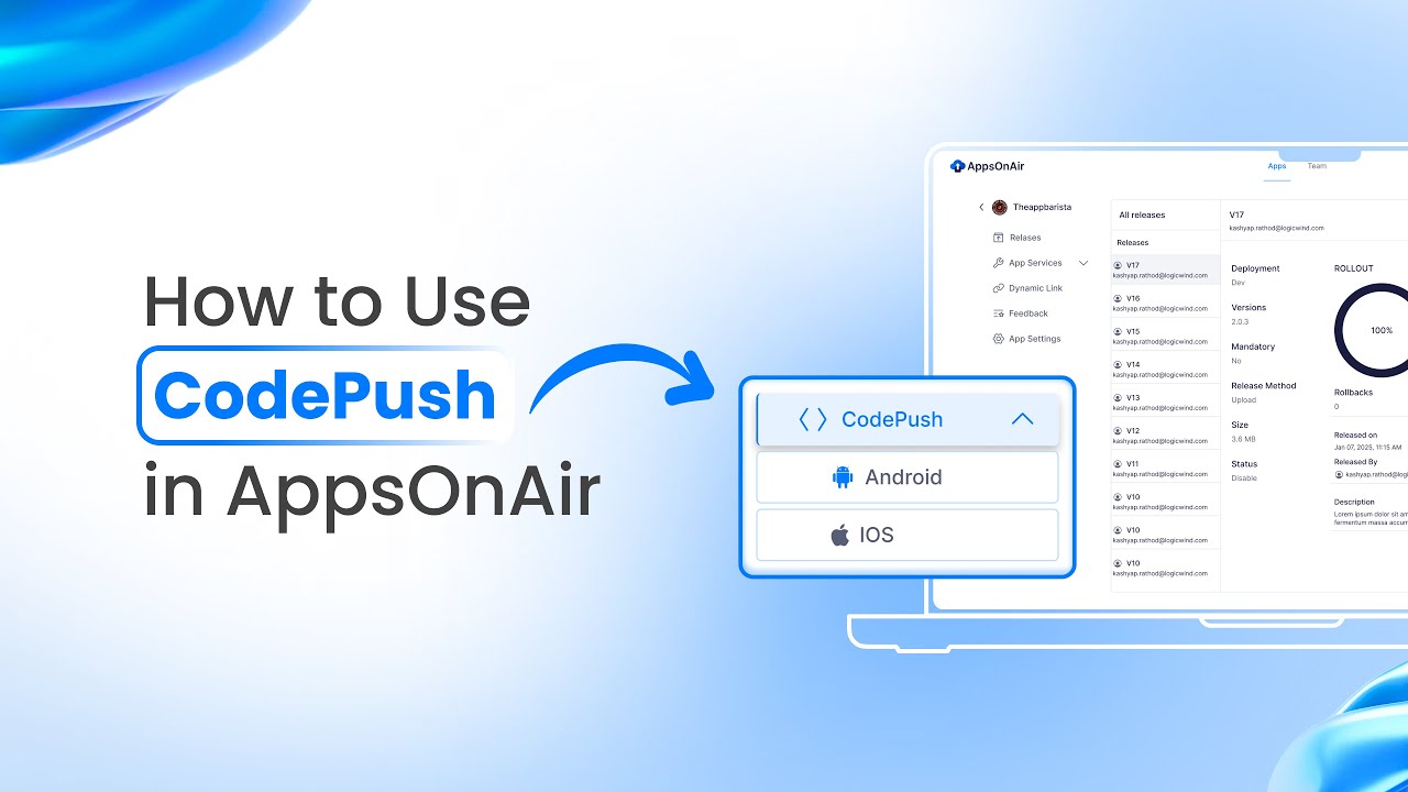 How to Use CodePush Feature in AppsOnAir? (Step-by-Step Guide) - YouTube