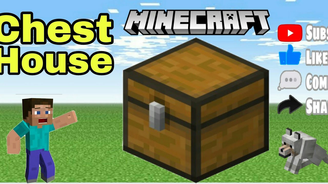 How to make chest house in minecraft - YouTube