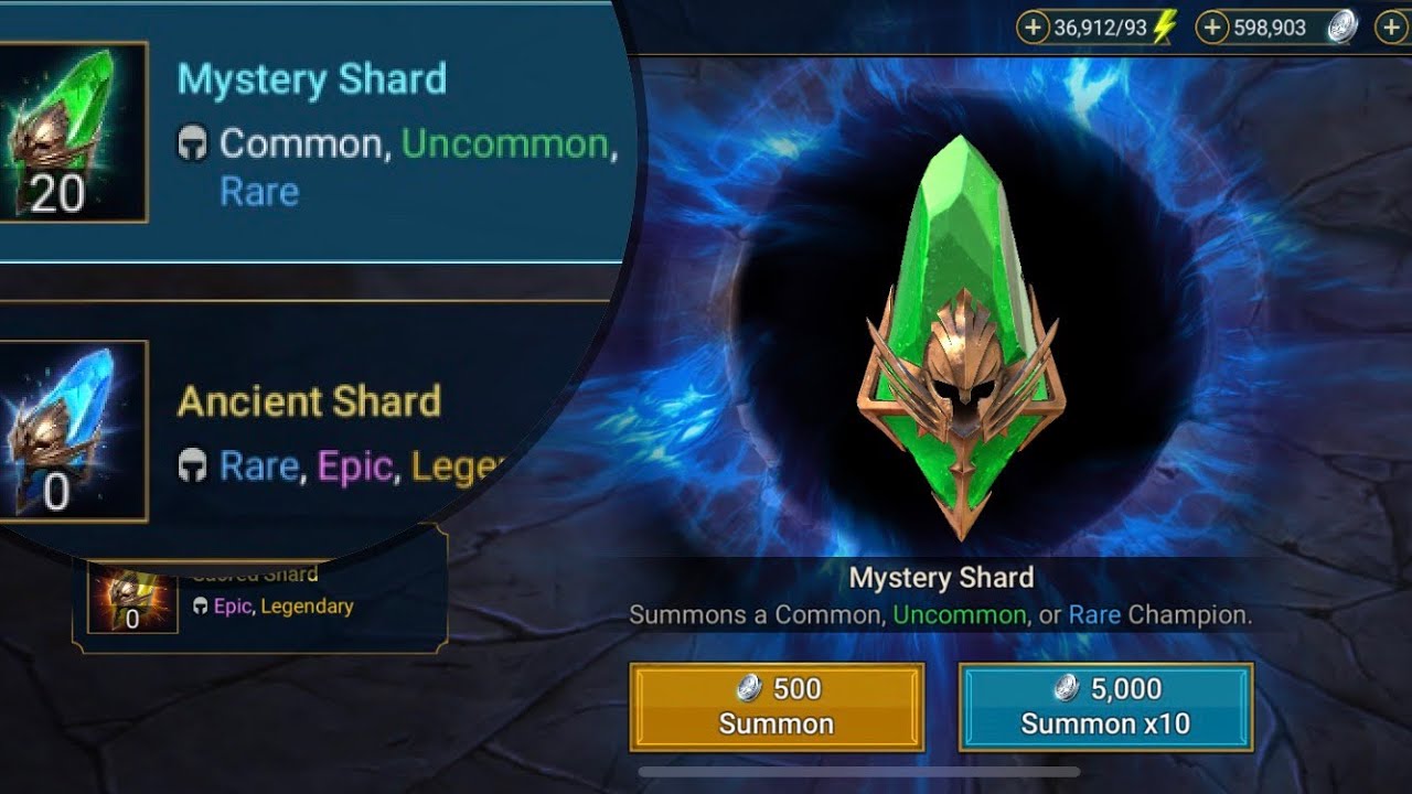 RAID: SHADOW LEGENDS: MYSTERY SHARD X 20 Pt. 2 of 2 #viral #trending # ...