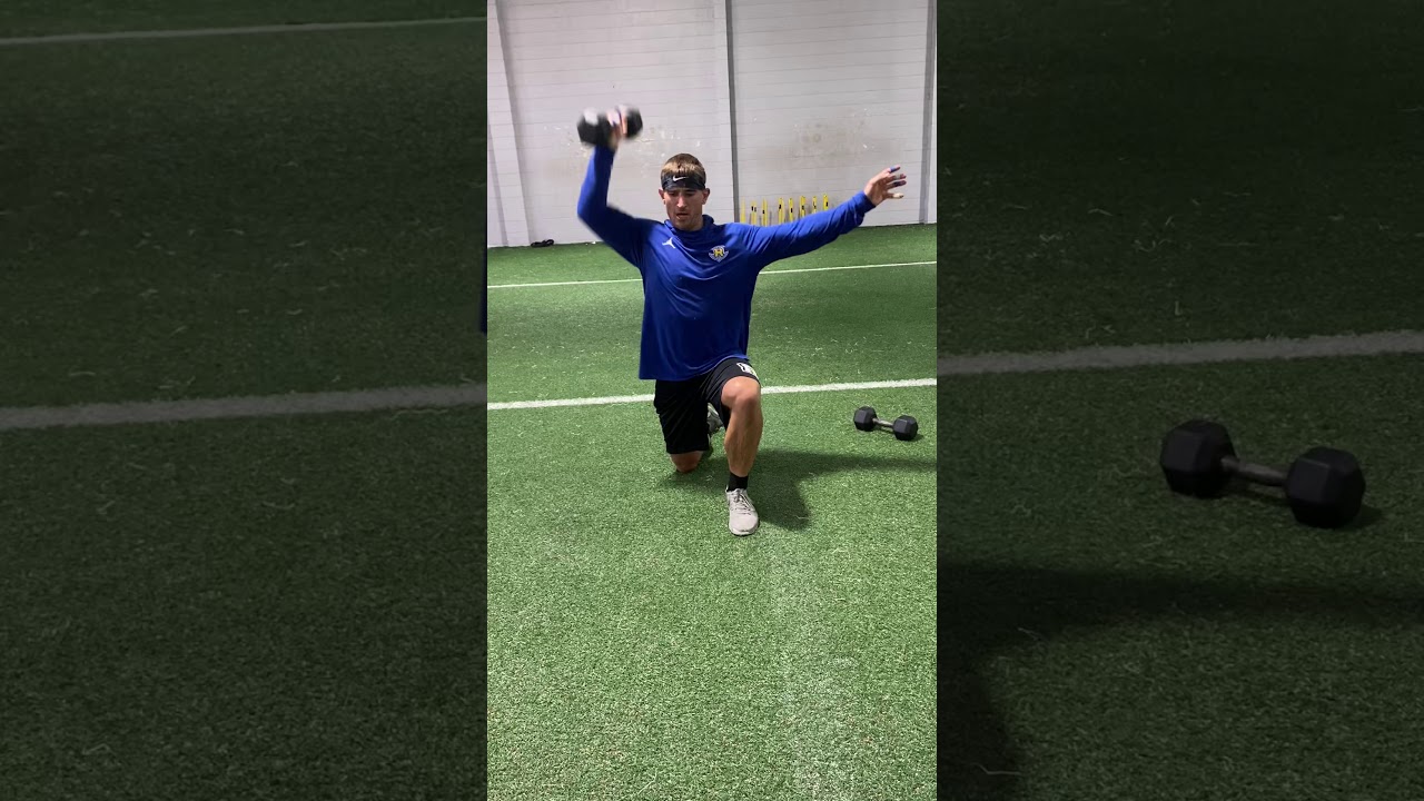 1/2 Kneel 1-Arm OHP - YouTube