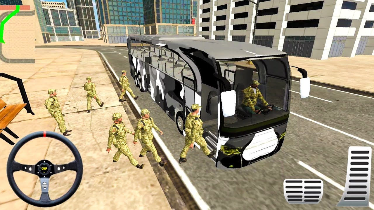 Play The Us Army Bus Driving 2019 #1 - For Transporting Military Squad ...