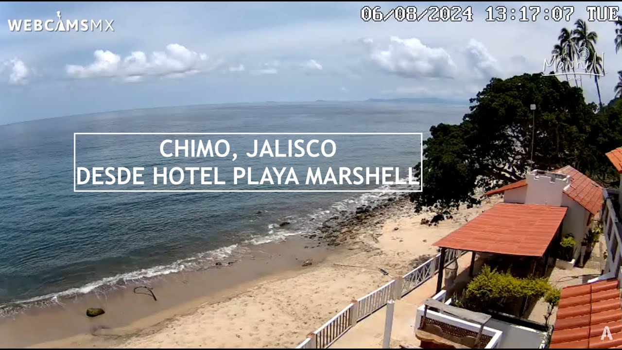 Chimo, Jalisco en vivo Vista desde Hotel Playa Marshell - YouTube