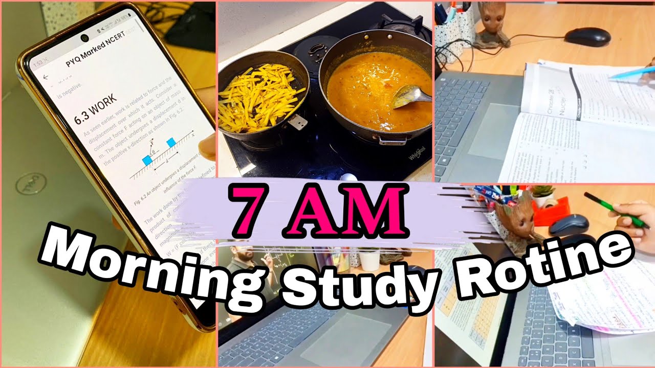 7 AM Morning Study Routine🌄 | Productive Study Vlog📚 | NEET Aspirant🌸 ...