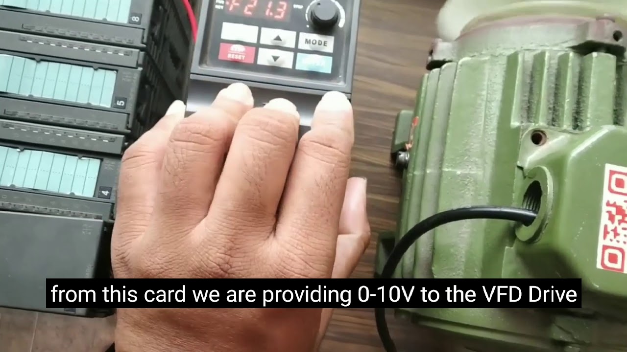 controlling speed of motor using HMI - YouTube