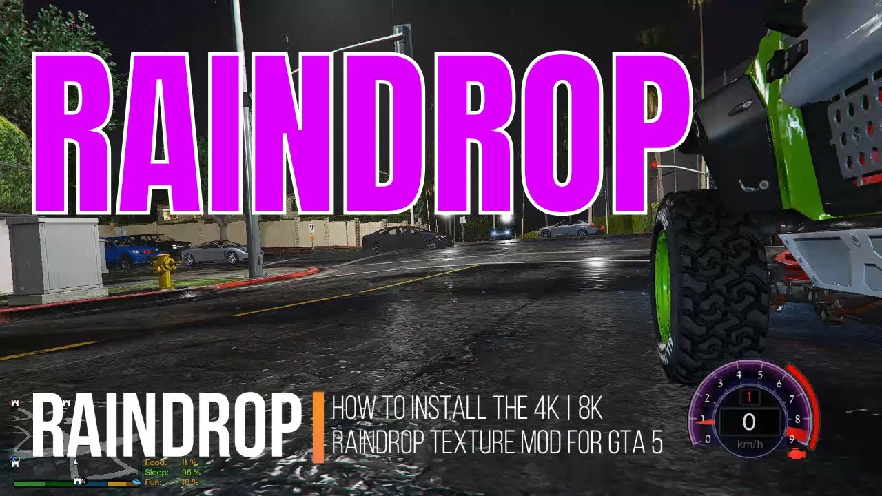 GTA 5 - RAINDROP - How to Install 4K | 8K Raindrop Texture Mod - TLO ...