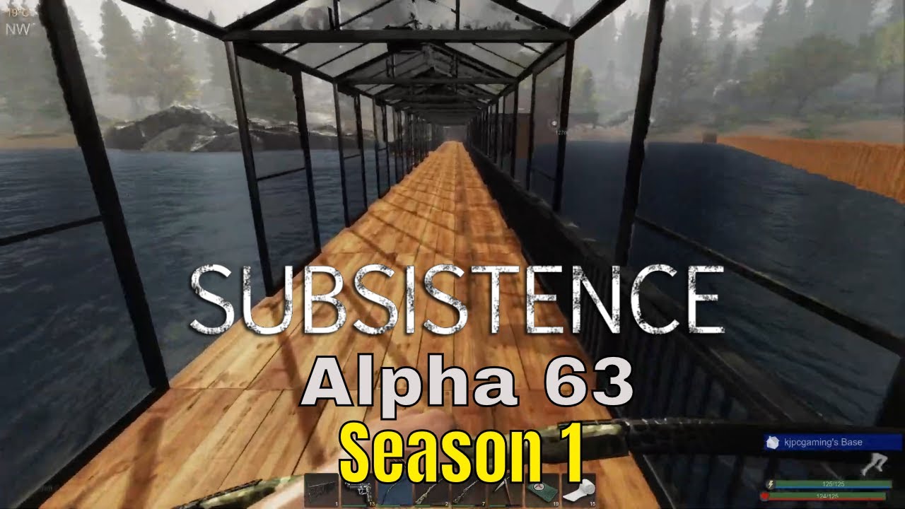 Subsistence Alpha 63 Season 1 Working On The Railings For The Bridge ...