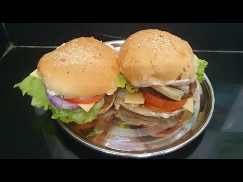How to make Veg burgar at Home? Full Recipes in Herin's Kitchen ...