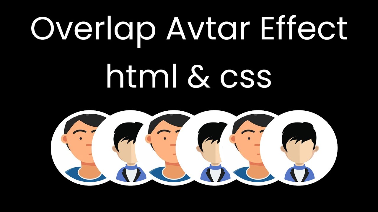 Avtar overlap Stack tutorial using HTML & CSS | CSS Tutorial | - YouTube