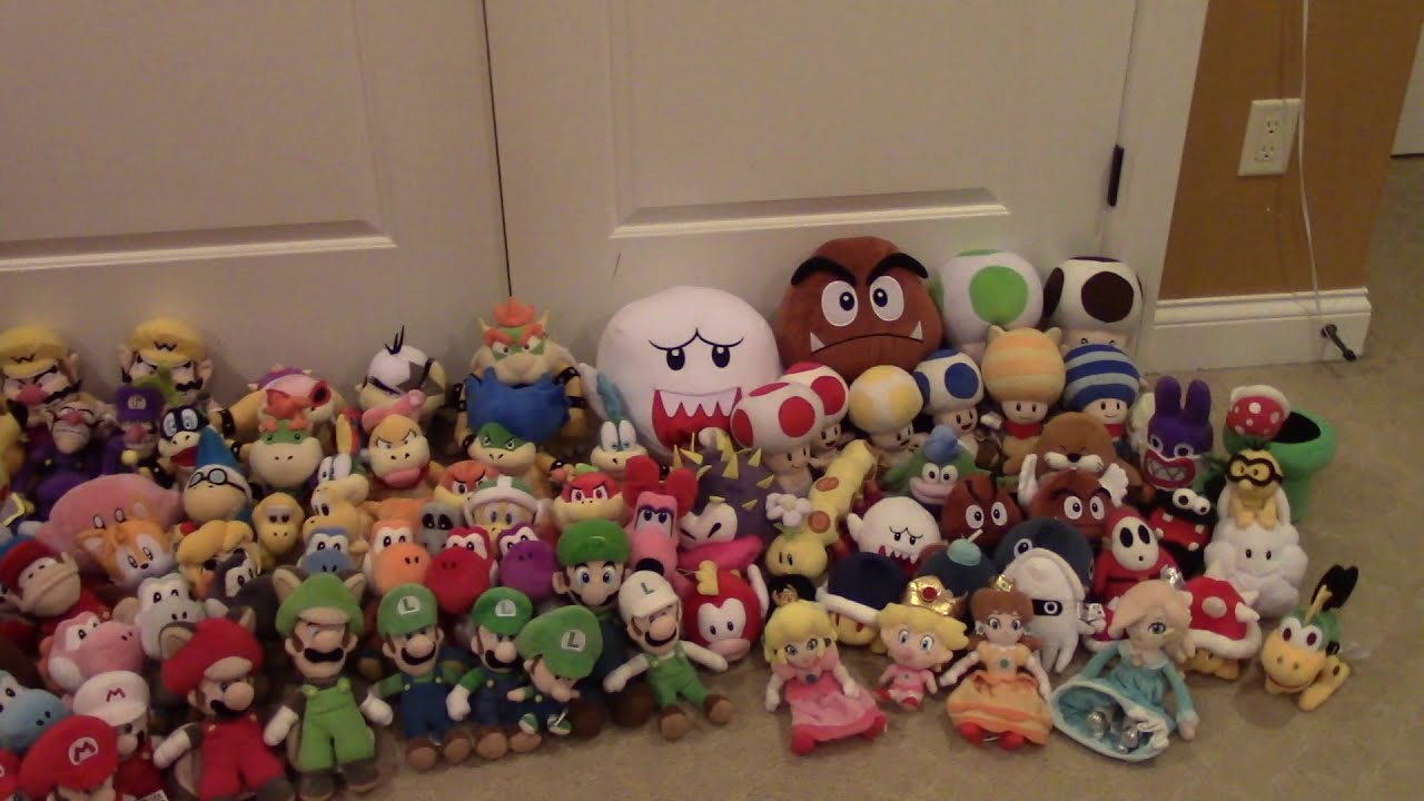 GIANT Mario Plush Collection! 85+ Plushies! - YouTube