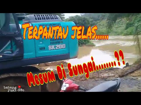 Terekam Kamera...?? Saat Mencuci Alat Berat Terlihat Ada Yang Wikwik Di Sungai | Babang Yuki Ddo
