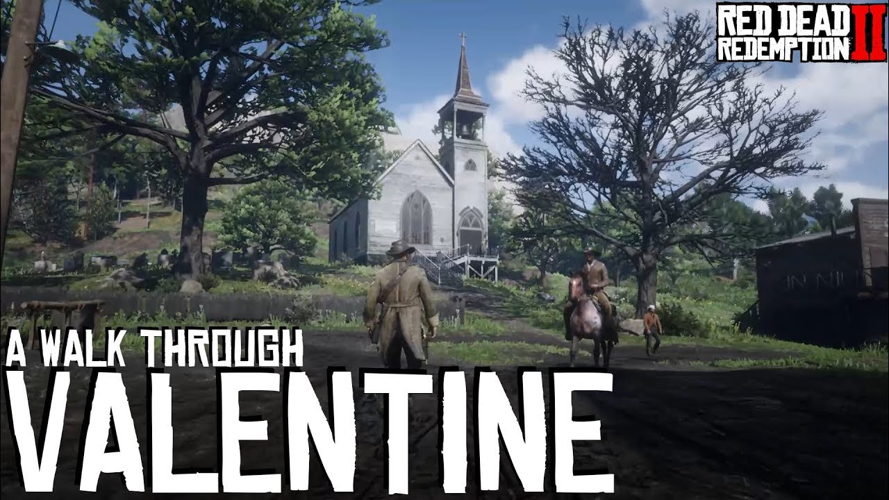 A Walk Through Valentine | Red Dead Redemption 2 - YouTube