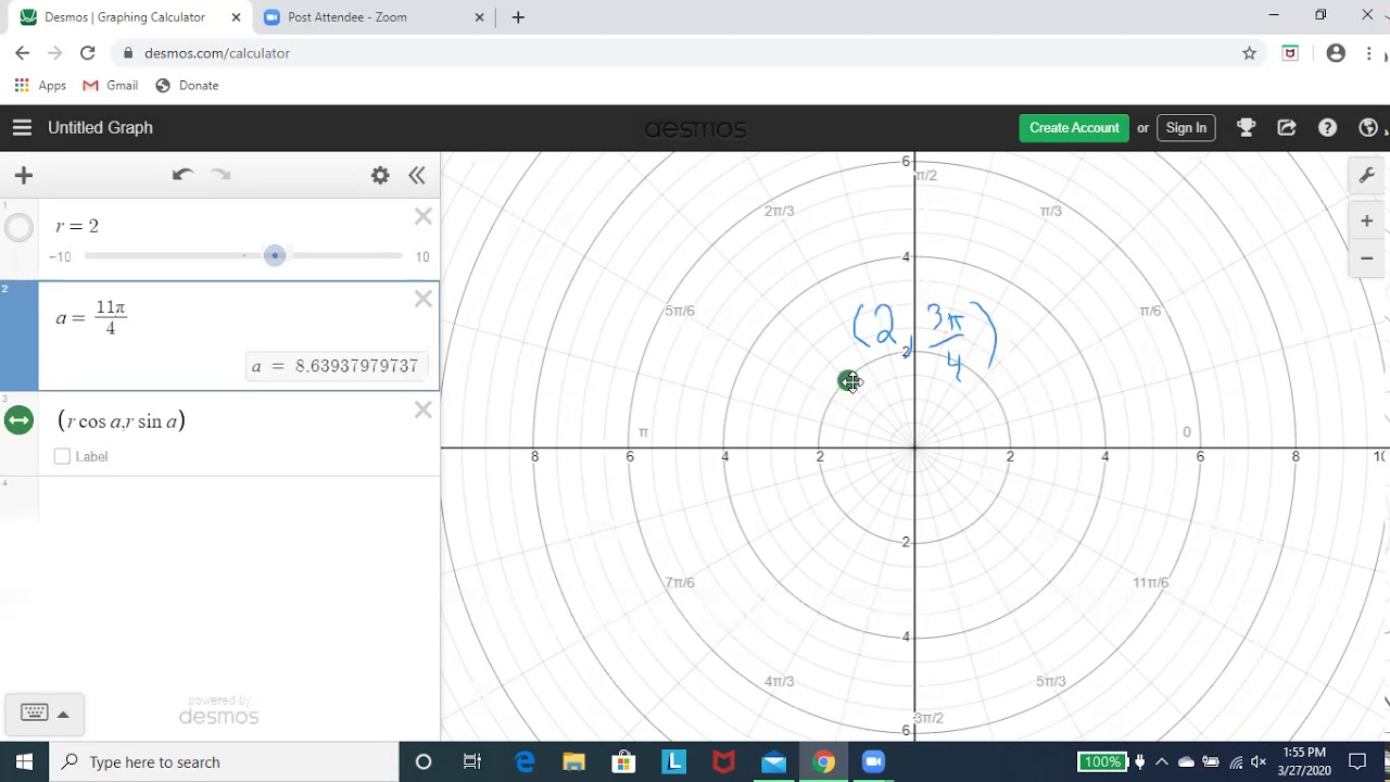 10 1 Graphing a Point in Polar Coordinates - YouTube