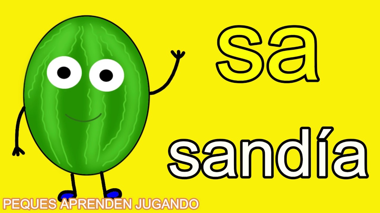 Sílabas SA SE SI SO SU. Video. PequesAprendenJugando - YouTube