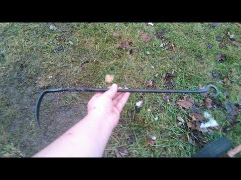 Forging a Simple Coal/Fire Rake - YouTube