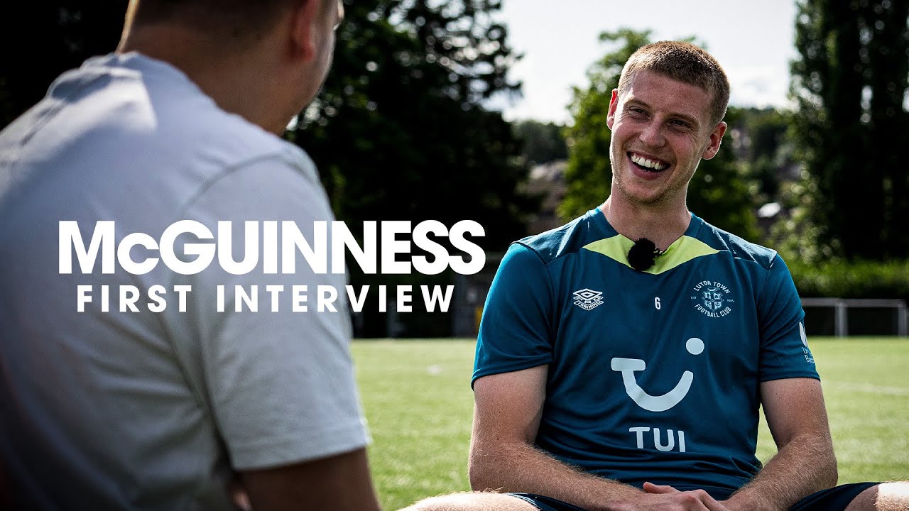 Mark McGuinness signs for Luton! | First Interview - YouTube