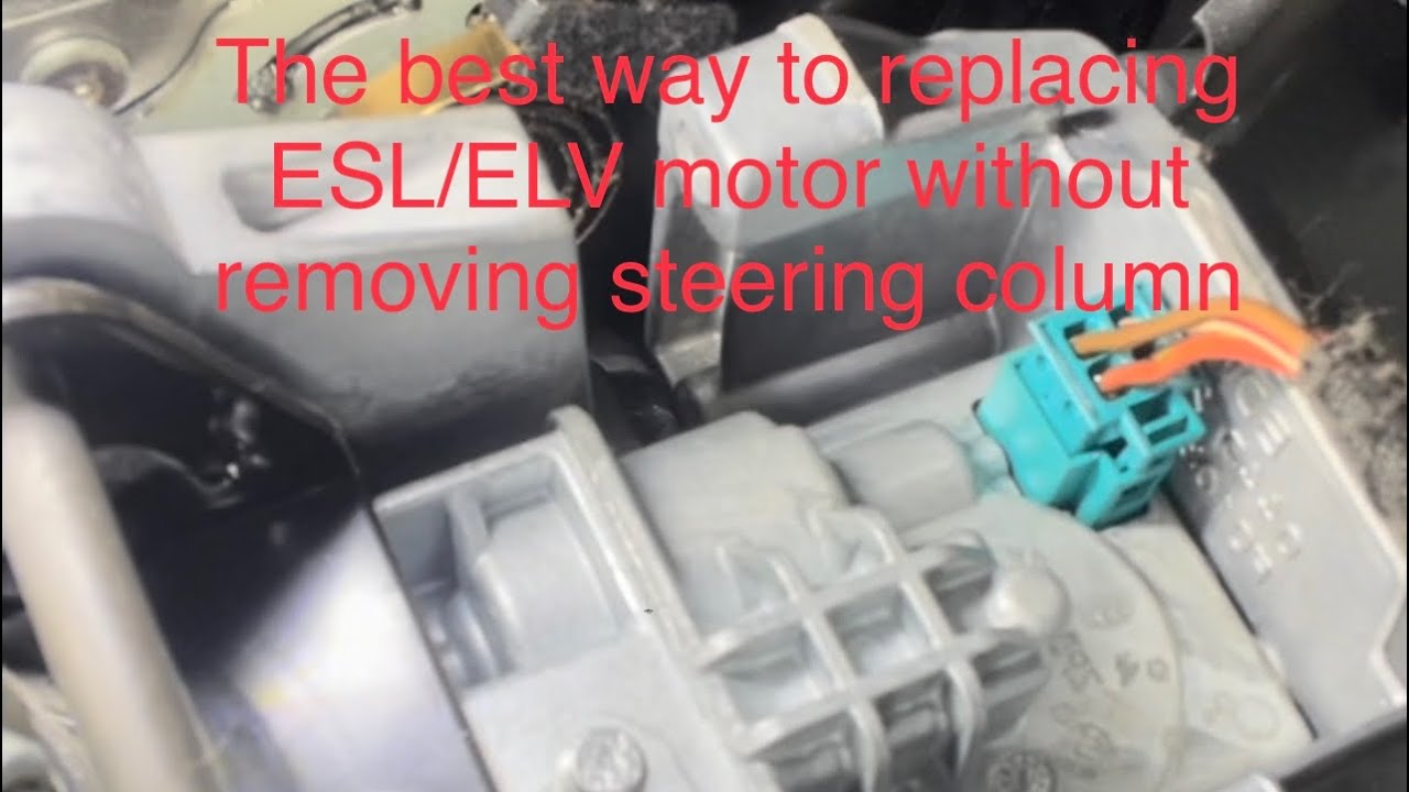 Mercedes Benz W204/W207/W212 ESL/ELV motor replacing without removing ...