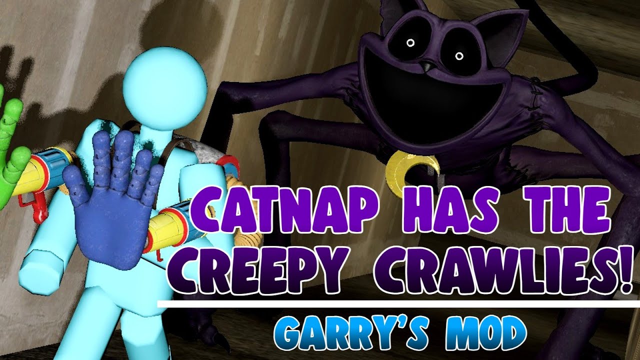 Catnap has the creepy crawlies! | Garry's mod Poppy playtime - YouTube
