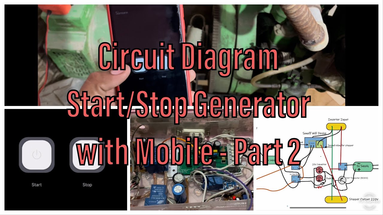 Circuit Diagram | Start/Stop Generator with Mobile | Part 2 - YouTube