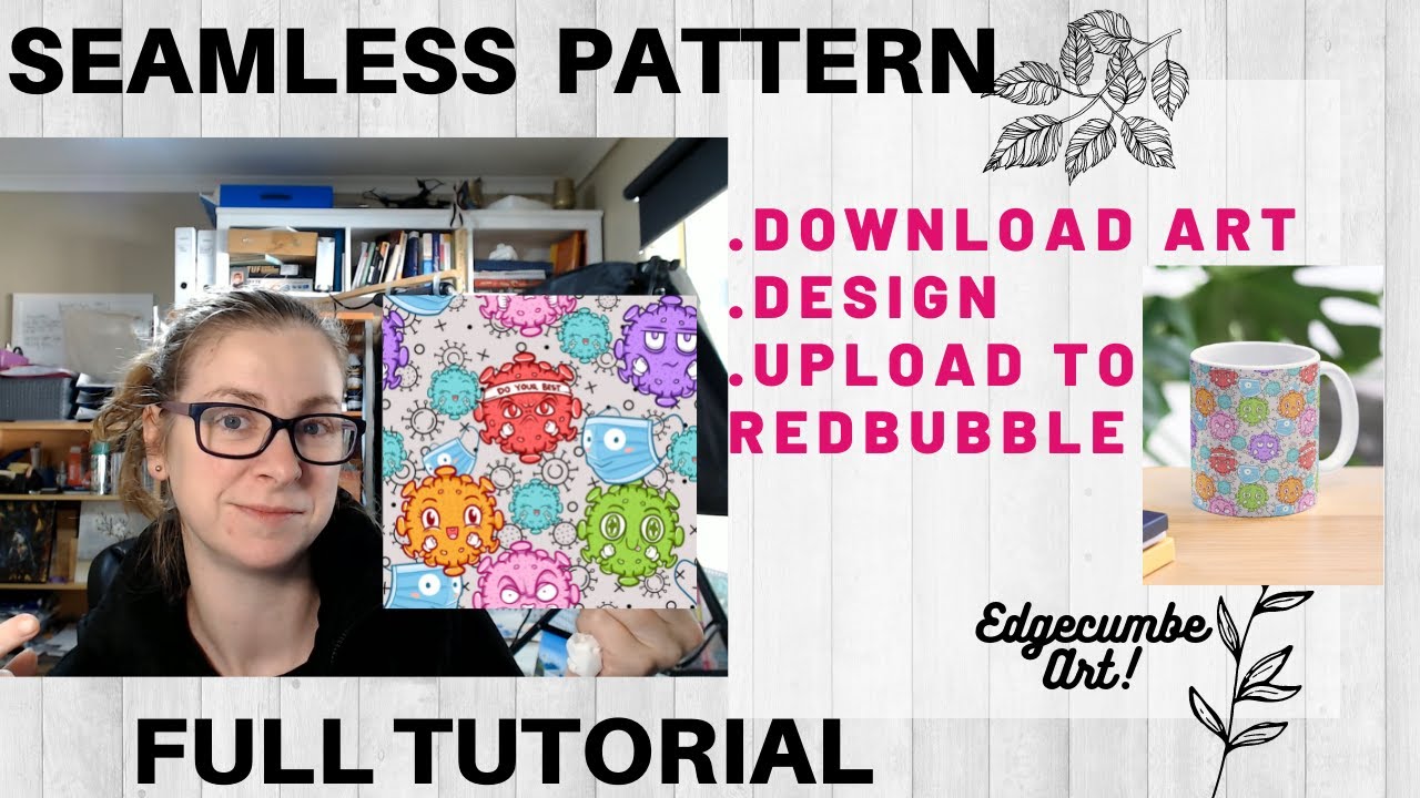 Download art, create a seamless pattern in Inkscape, upload to ...