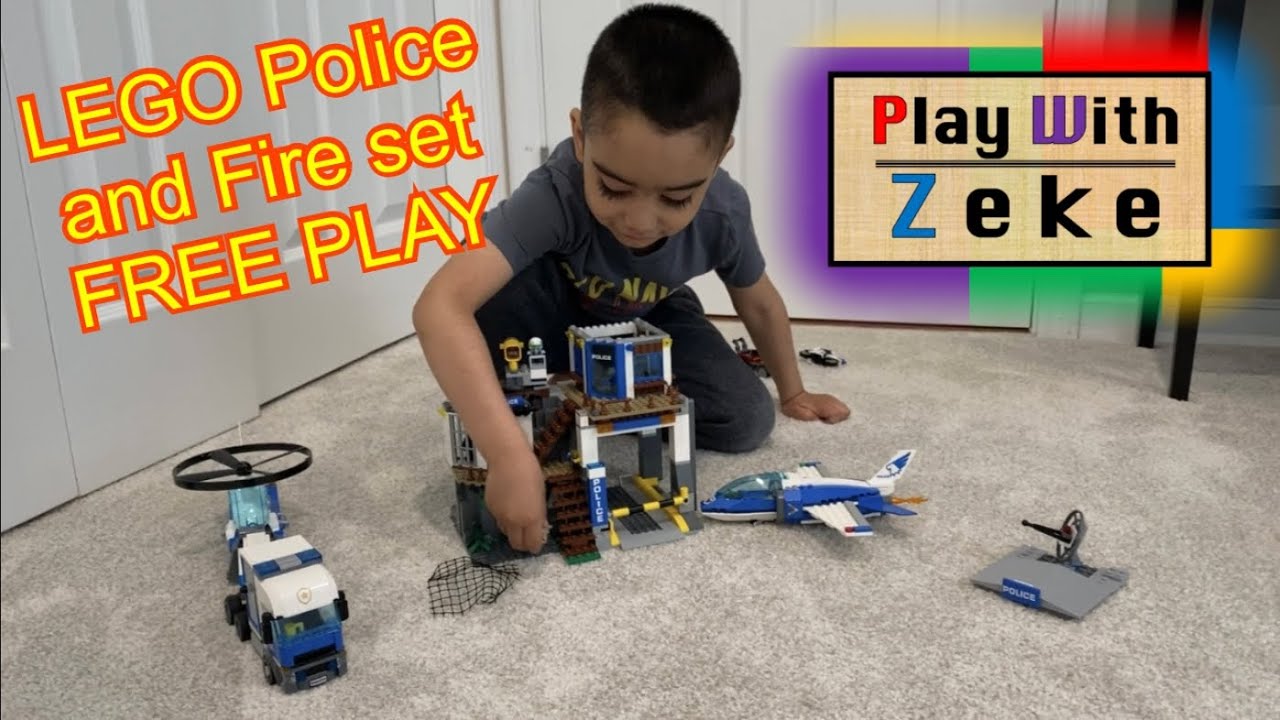 LEGO City Police and Fire set Free Play with pieces from 60004, 60174 ...