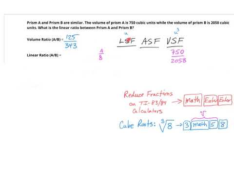 Converting a volume scale factor to a linear scale factor. - YouTube
