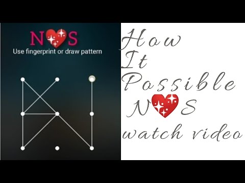 How to draw NS in Screen lock pattern - YouTube