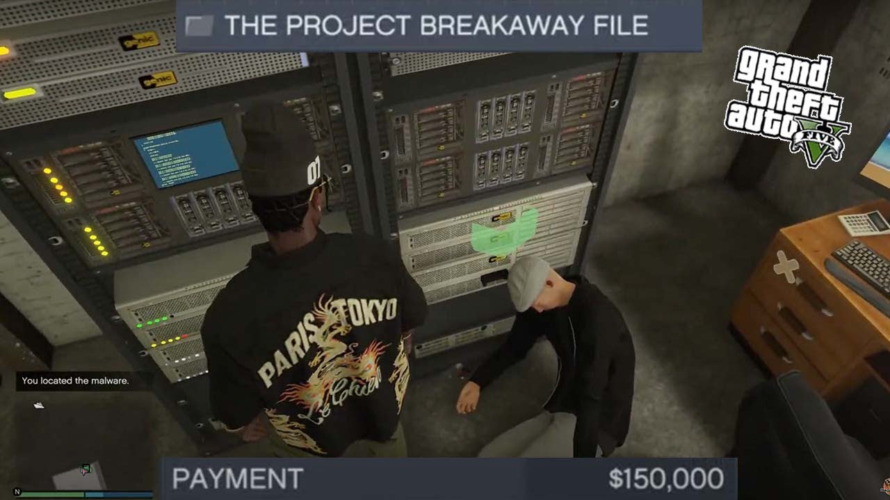 GTA V ONLINE | THE PROJECT BREAKAWAY FILE | GARMENT FACTORY MISSION ...