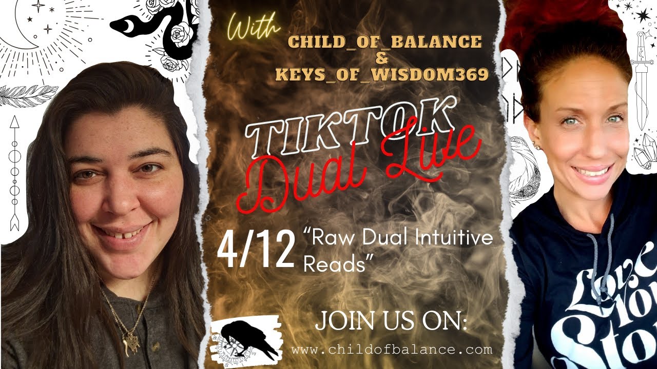 4/12 - Tik Tok Live 1:45PM (Erika M. & Erin M.) "Raw Dual Intuitive ...