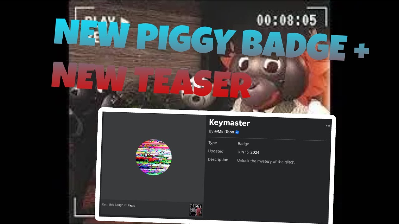 NEW SECRET PIGGY BADGE + NEW PIGGY TEASER ON MINITOONS CHANNEL 👀 ...