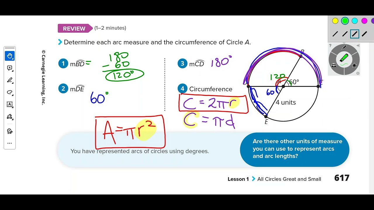 What is Pi?, Circles are Similar, and Arc Length (CL M4 T1 L1) - YouTube