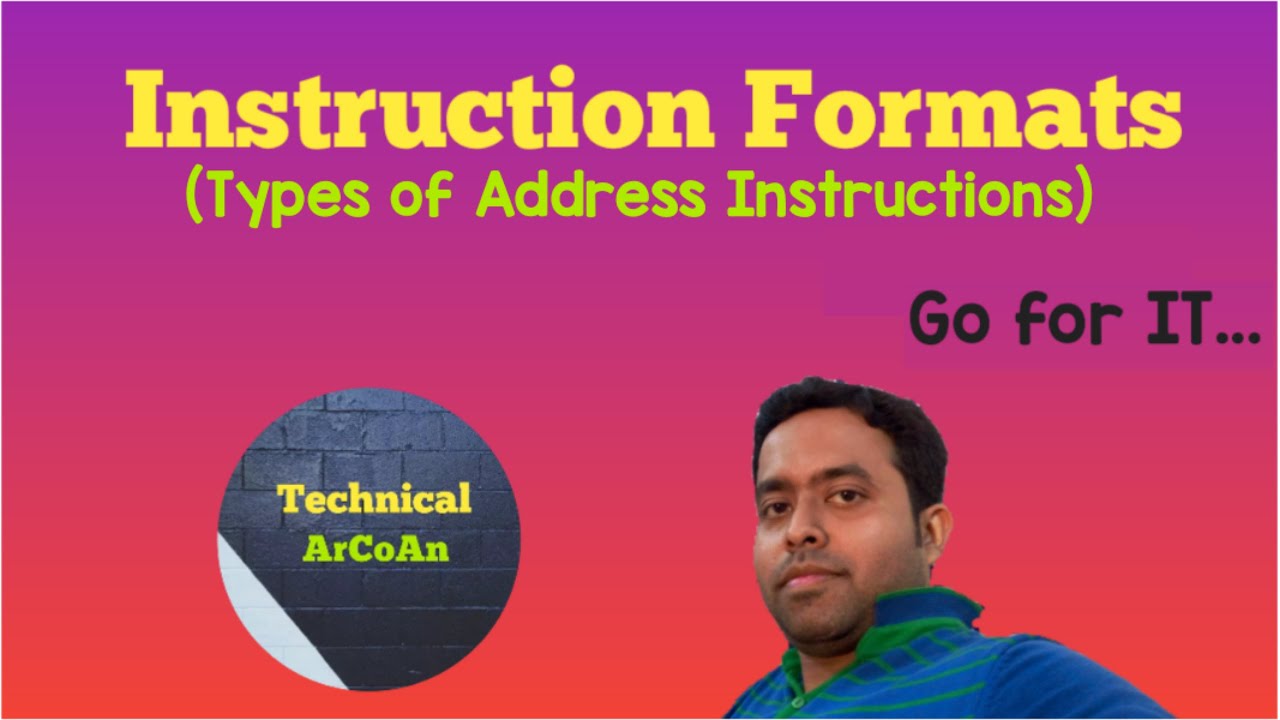 Instruction Formats | Address Instructions | Types of Address ...