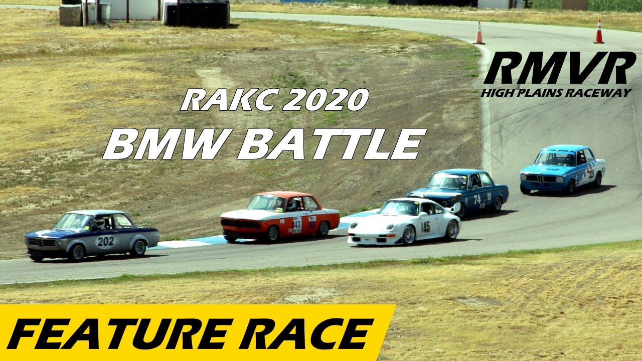 BMW battle in the RAKC 2020 feature race - RMVR Highplains Raceway ...