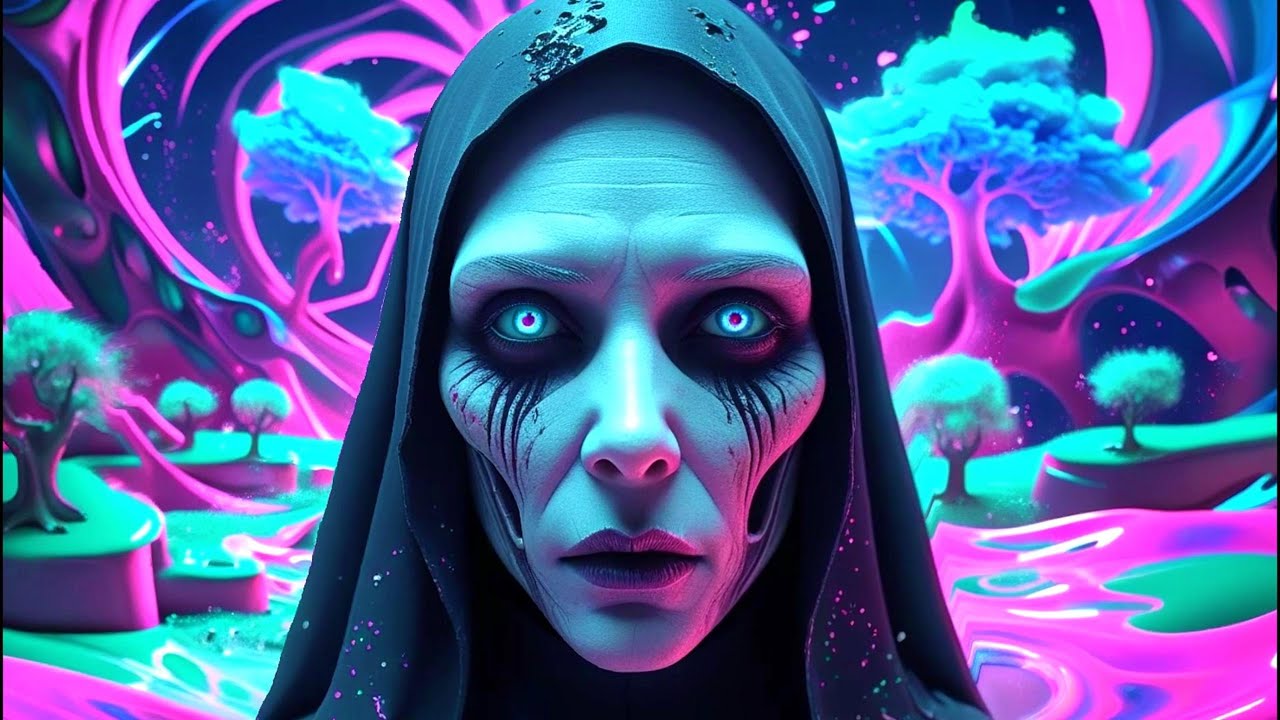 Psychedelic Gothic Trance - The Nun Visuals | #ghost #psytrance #psychedelictrance #psytrance ...