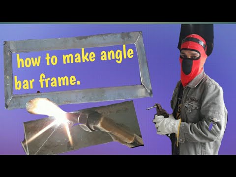 angle bar frame assemble. - YouTube