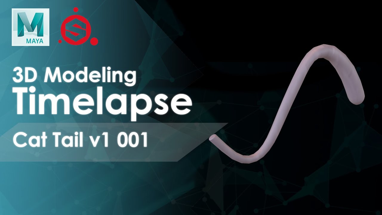 Cat Tail v1 001 3D Modeling Timelapse - YouTube