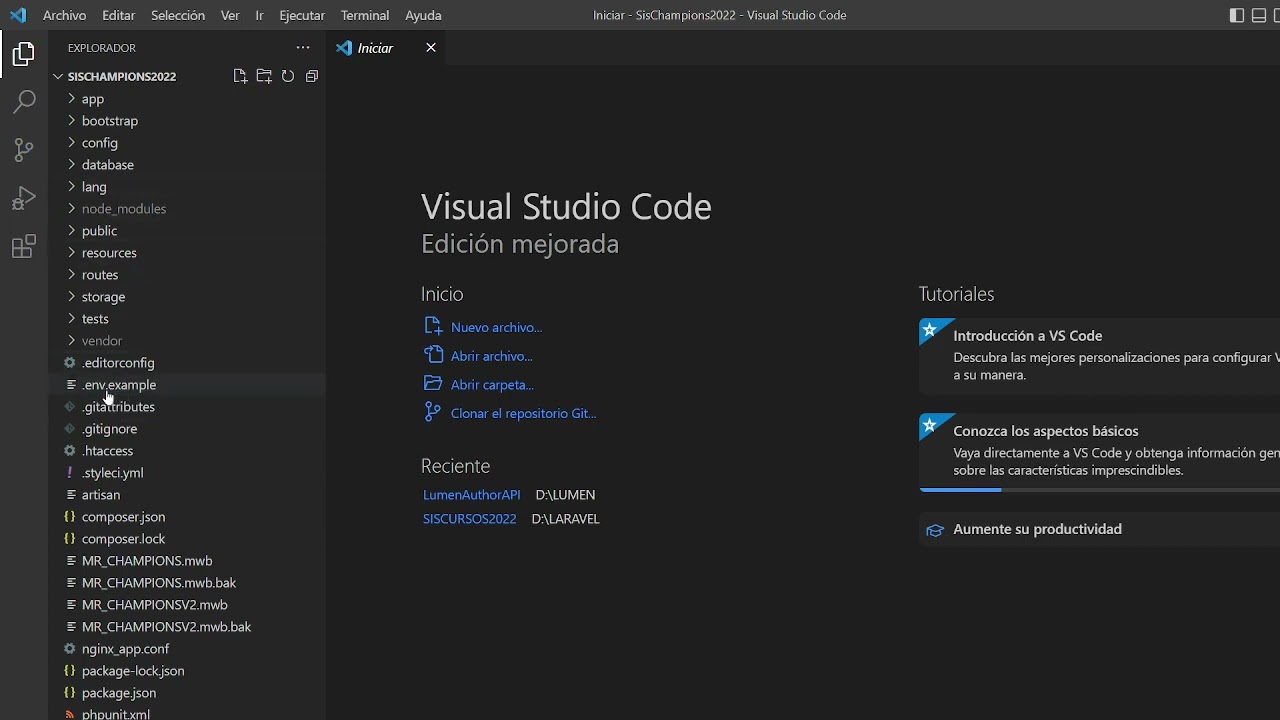 05 Clonar un proyecto LARAVEL 9 Github - YouTube