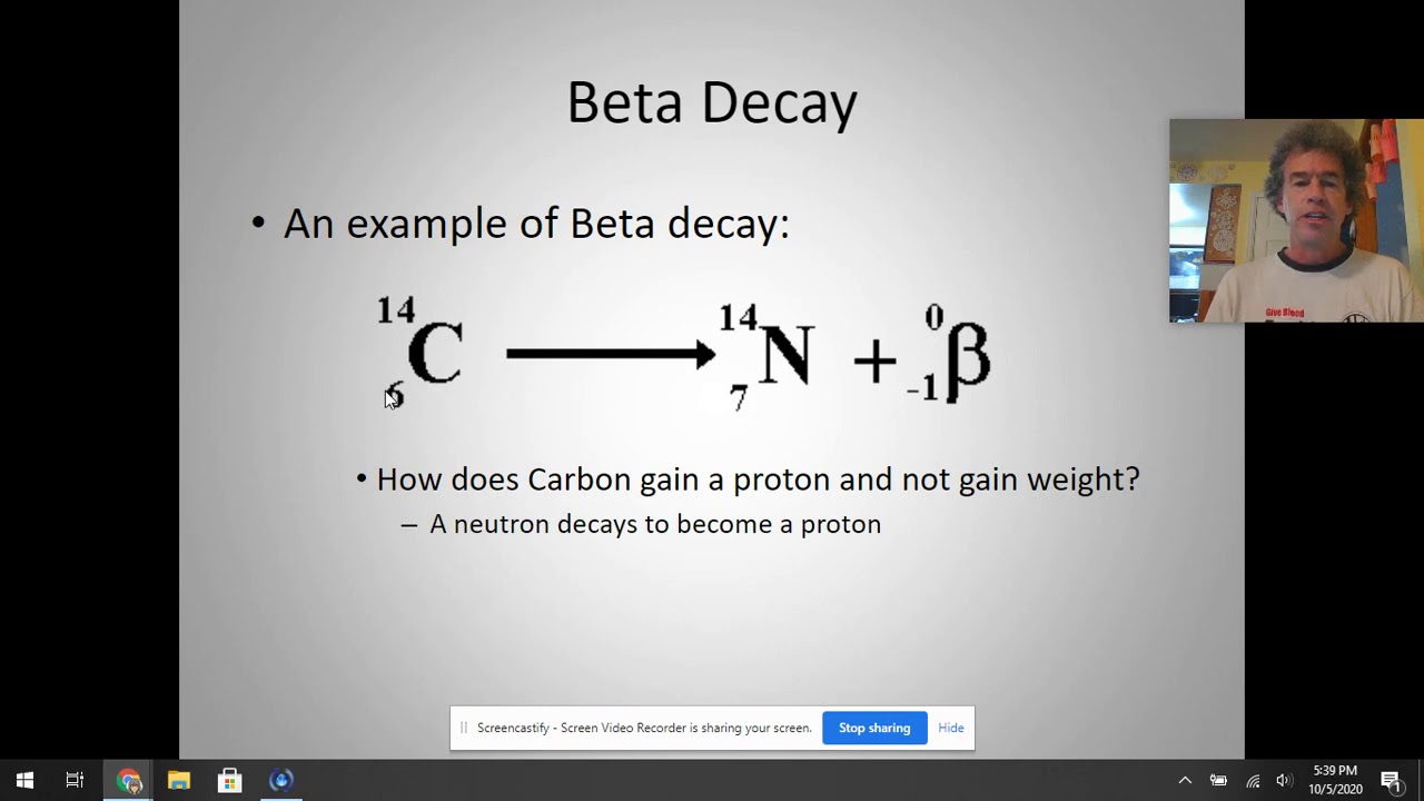 Alpha and Beta Decay: Oct 5, 2020 5:41 PM - YouTube
