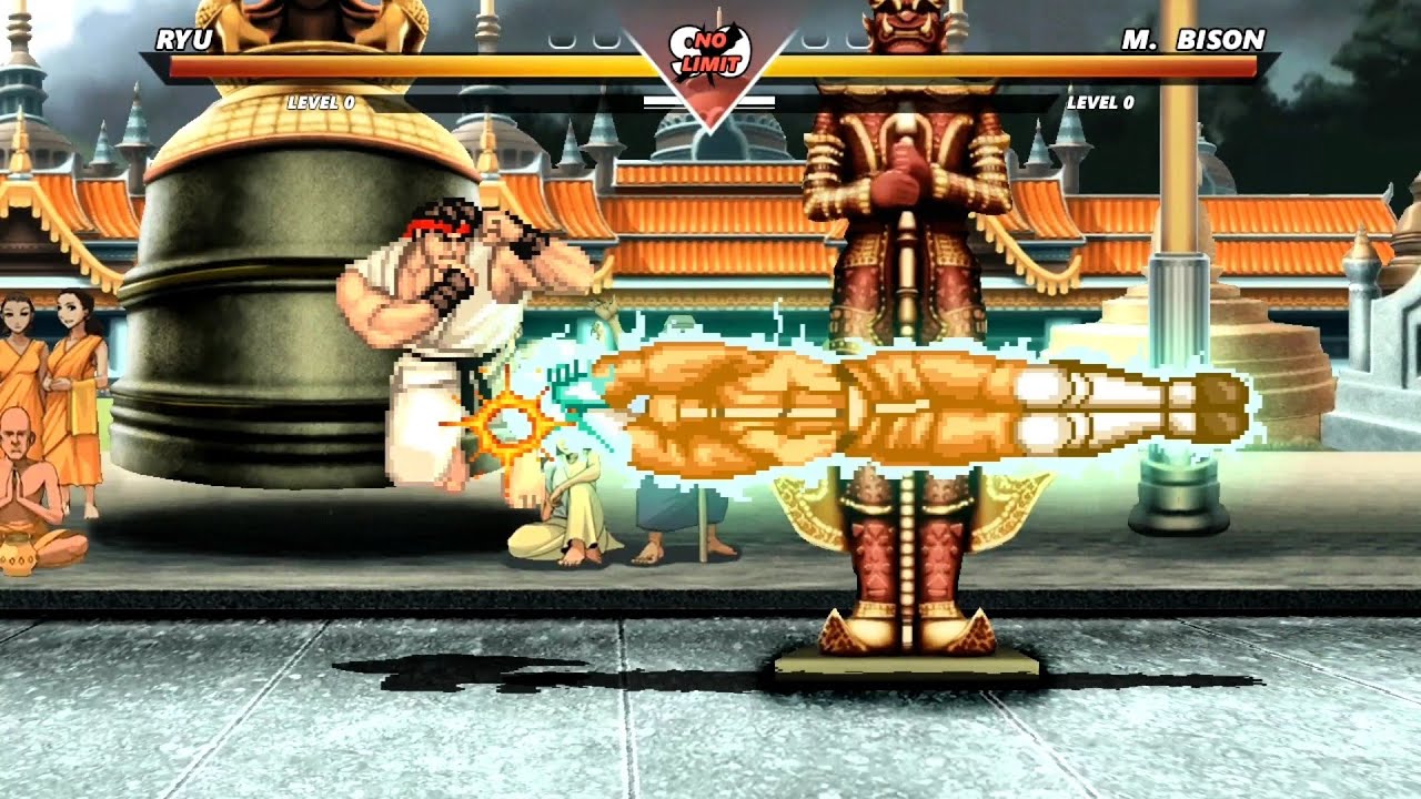 RYU vs M. BISON - Highest Level Amazing Fight! - YouTube