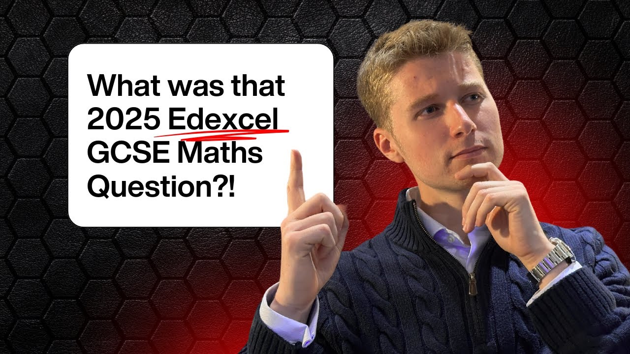 **NEW 2025 Final Edexcel Higher Maths Question - YouTube