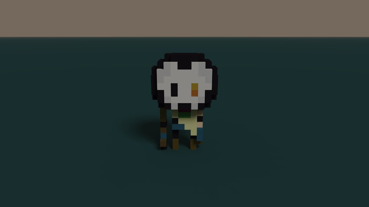 Jhin Chibi Voxel Art | League of Legends | LoL FanArt - YouTube