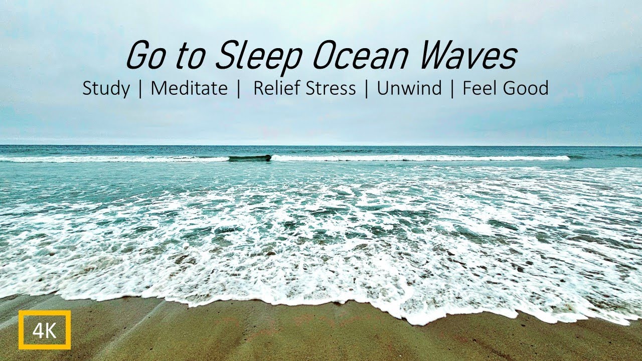 GO TO SLEEP OCEAN WAVES - Soothing, Calming, Fall Asleep, Relax, Study ...
