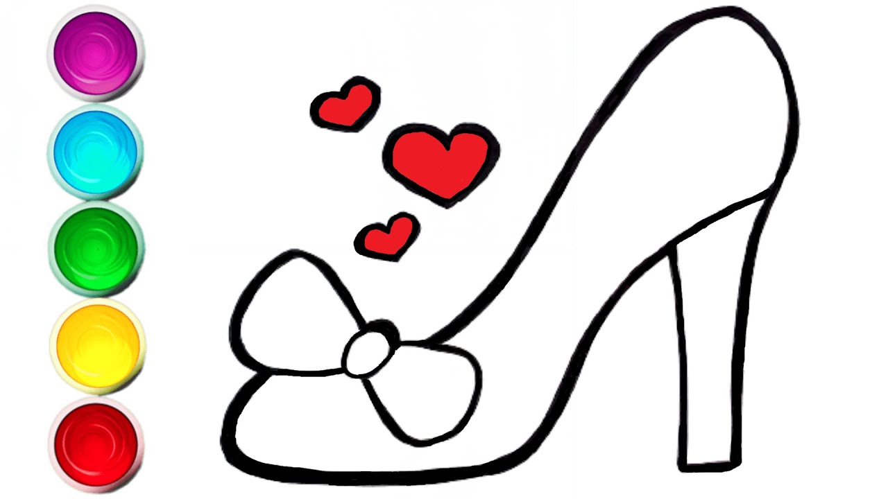 How To Draw a Girl, Shoes, Bag and Flowers | Drawing Art Tutorial - YouTube